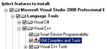 Setting up Visual Studio 2008 for Compiling 64-bit DLLs — Geographika